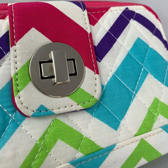 Bags | New Quilted Double Section Wallet Twist Lock | Poshmark